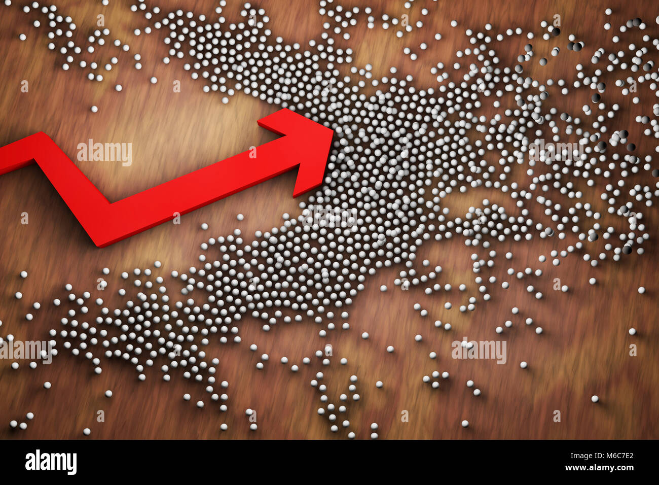 Ball and arrow Stock Photo - Alamy