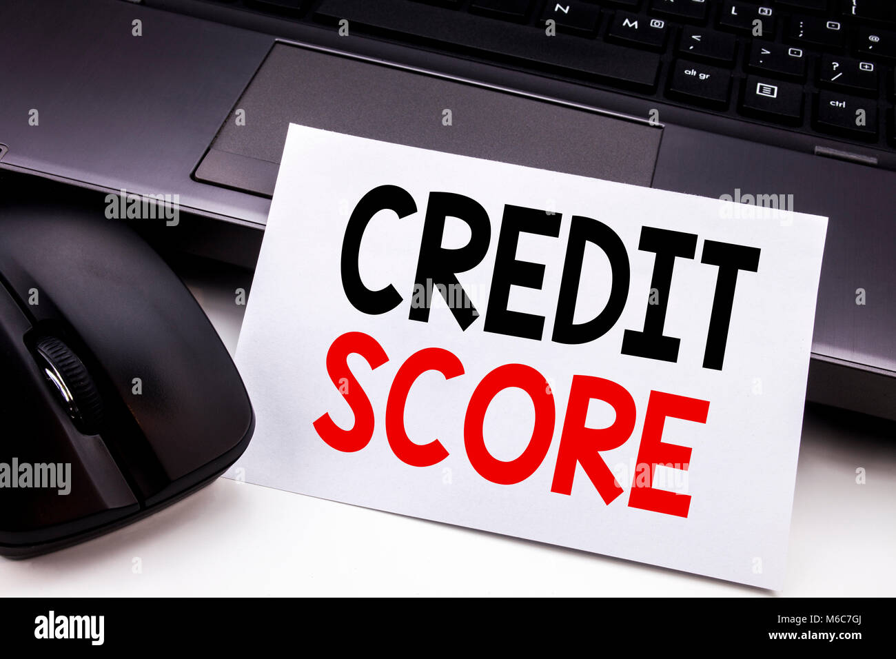Conceptual hand writing text caption inspiration showing Credit Score ...