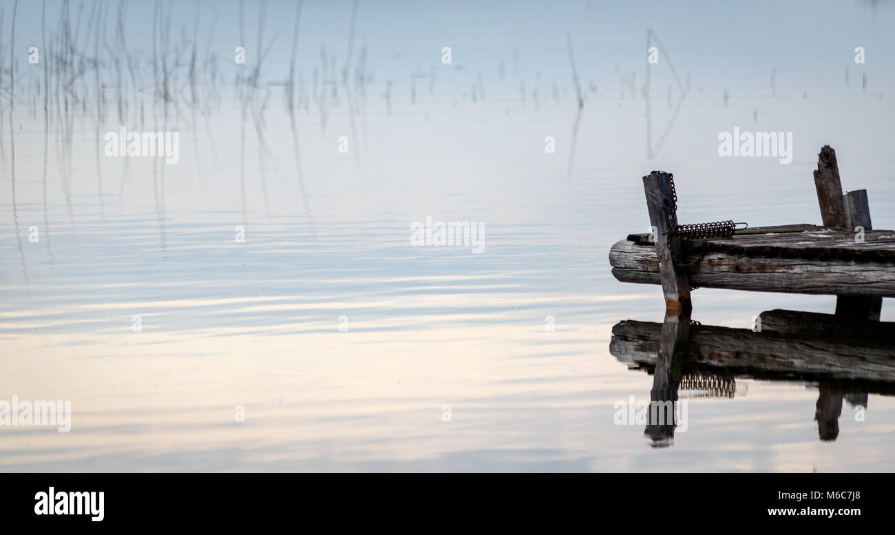 Old wooden jetty Stock Photo - Alamy