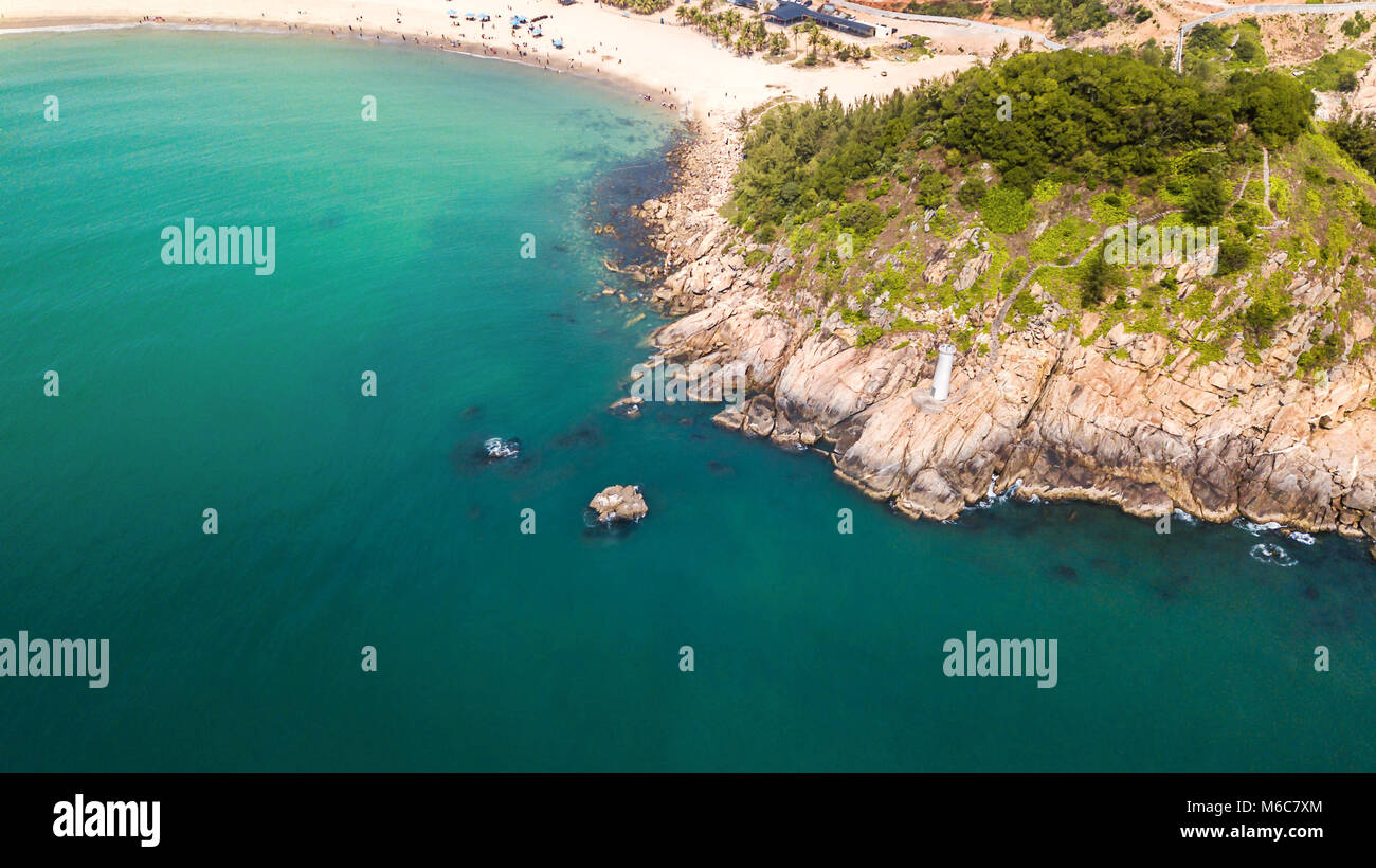 Aerial photo beach natural scenery Stock Photo - Alamy