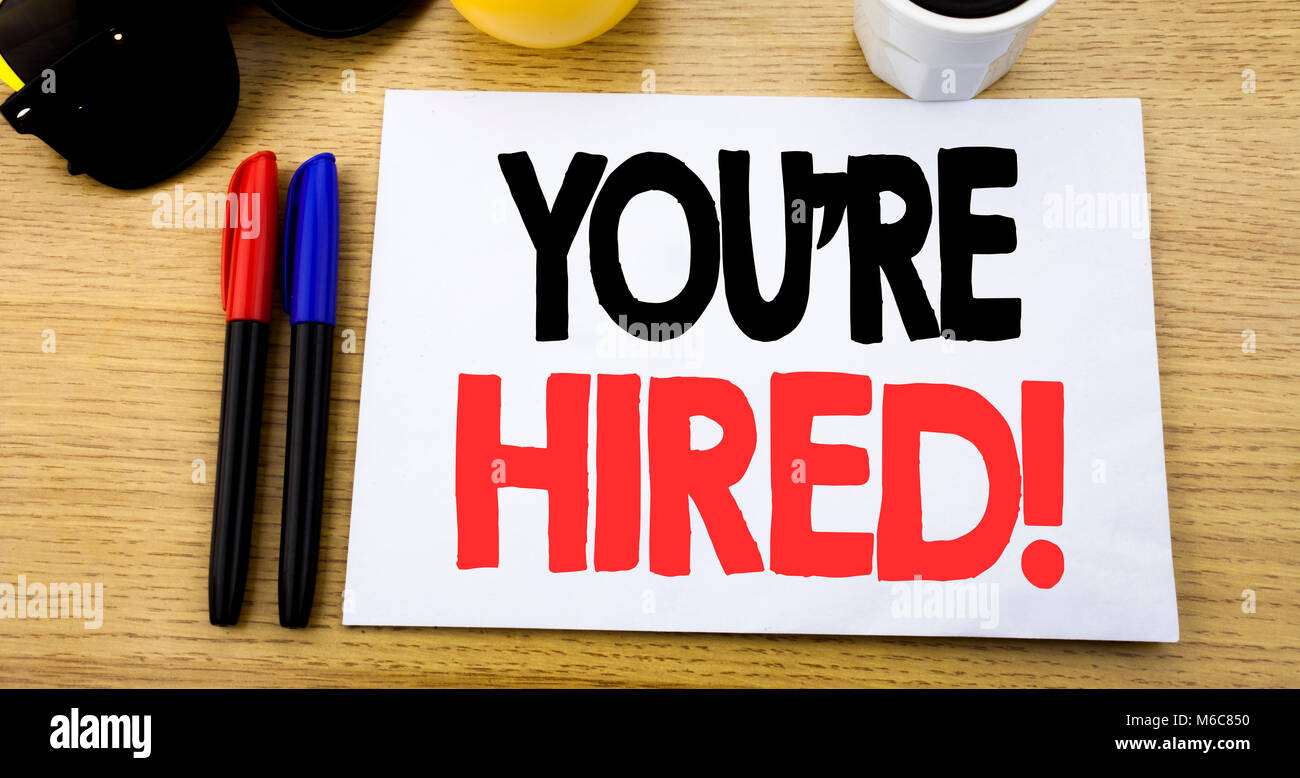 Handwritten interview sign hi-res stock photography and images - Alamy