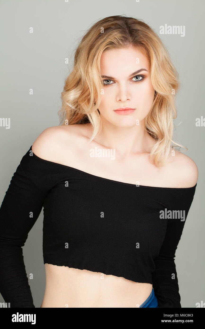 Fashion Model Woman Portrait Stock Photo - Alamy