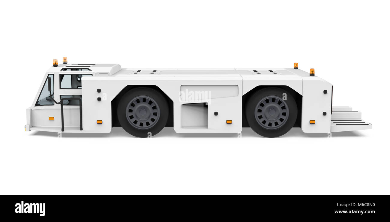 Aircraft Towing Tractor Isolated Stock Photo - Alamy