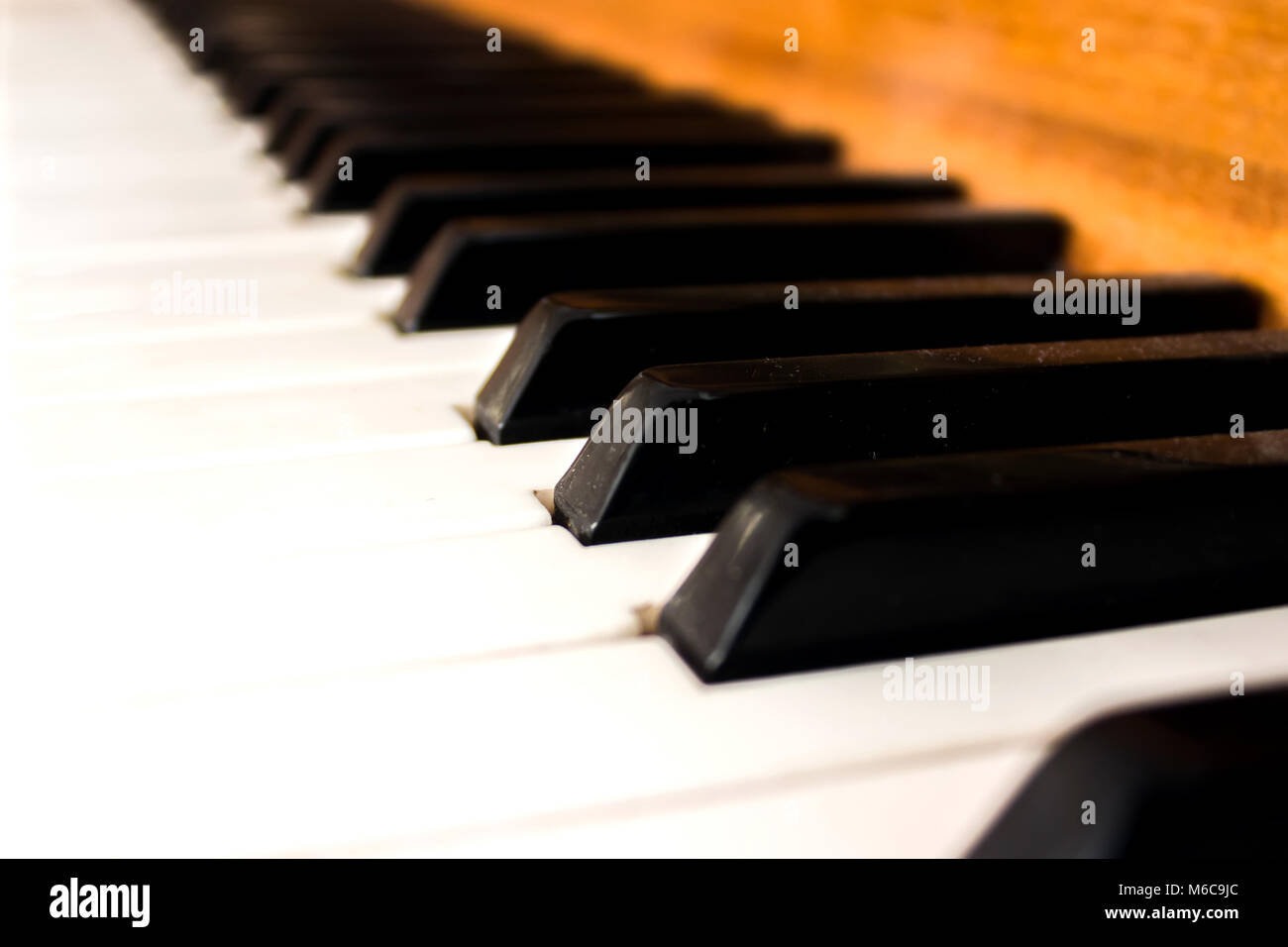 close-up of piano keys close frontal view ivory, musicalinstrument ...