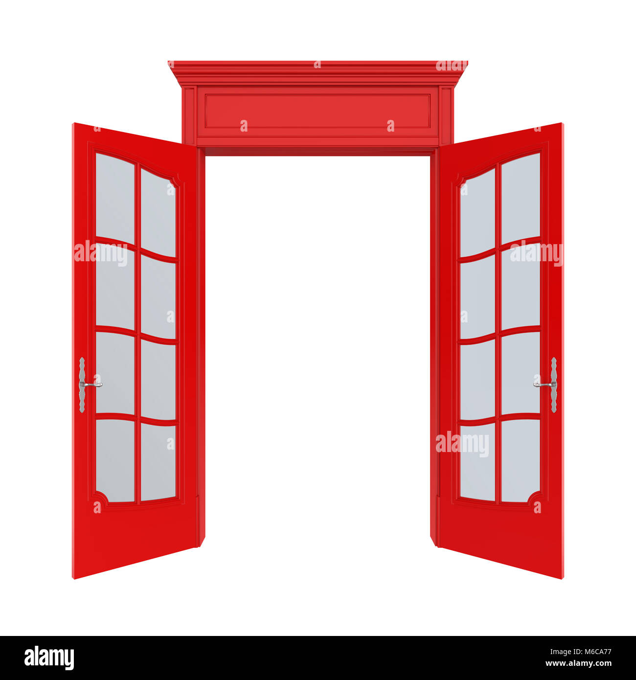 Wooden doors open Cut Out Stock Images & Pictures - Alamy