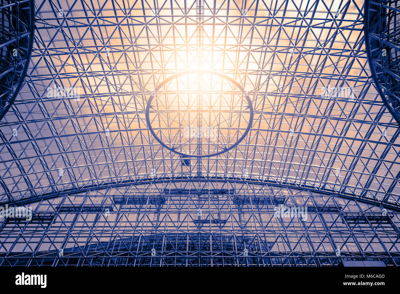 abstract modern building with frames and glasses Stock Photo - Alamy