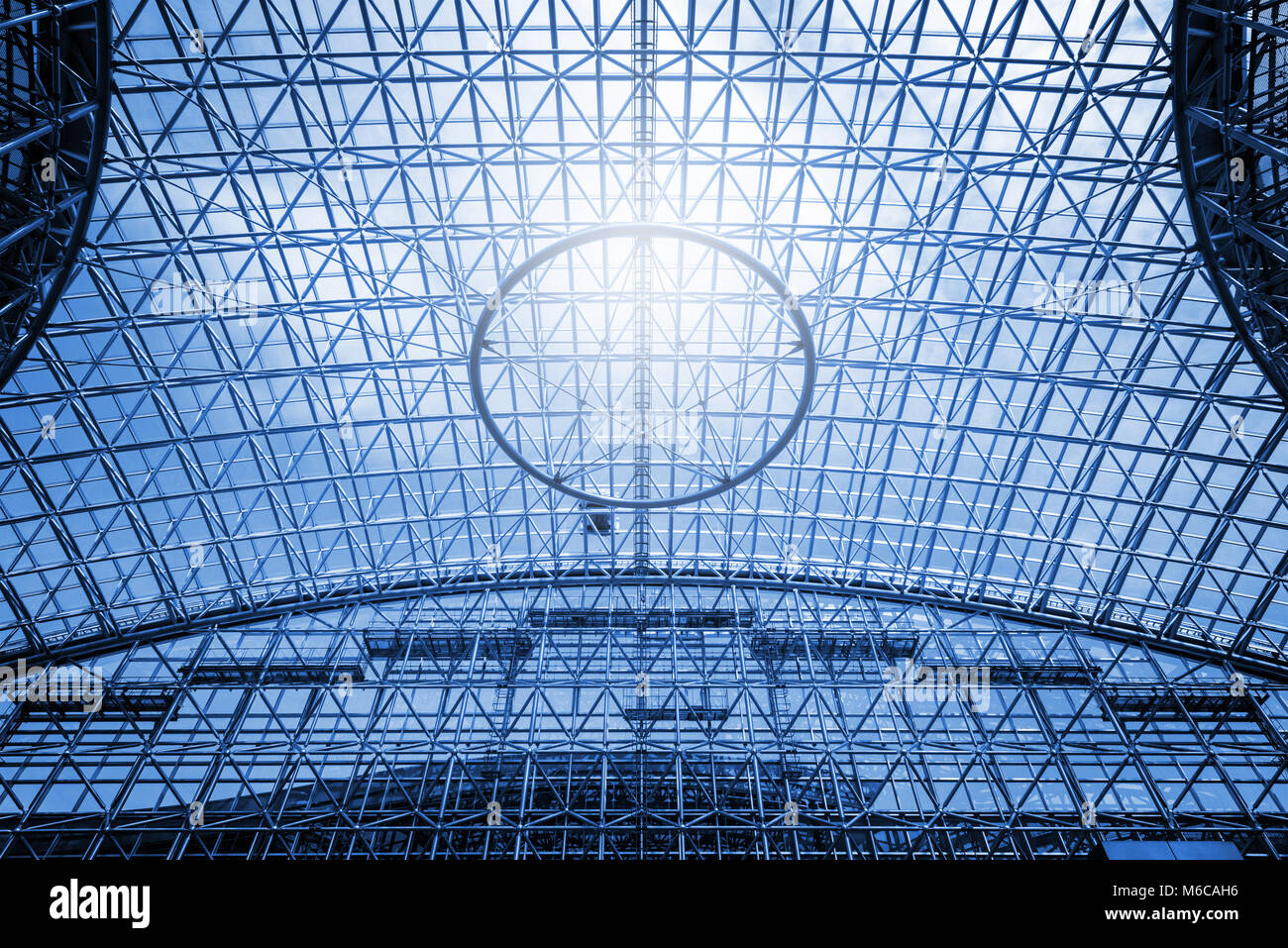 abstract modern building with frames and glasses Stock Photo - Alamy