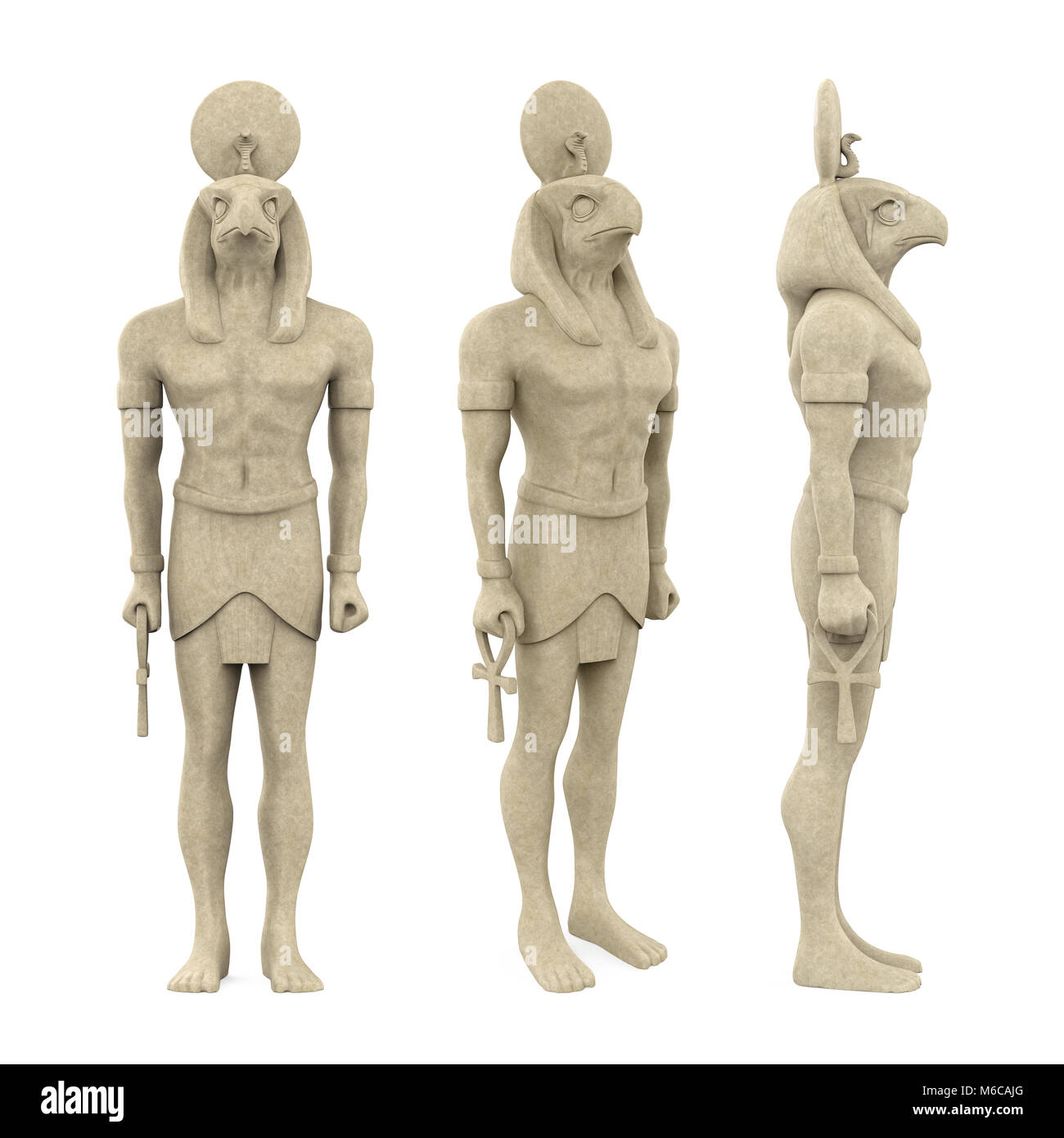 Egyptian God Horus Statue Isolated Stock Photo - Alamy