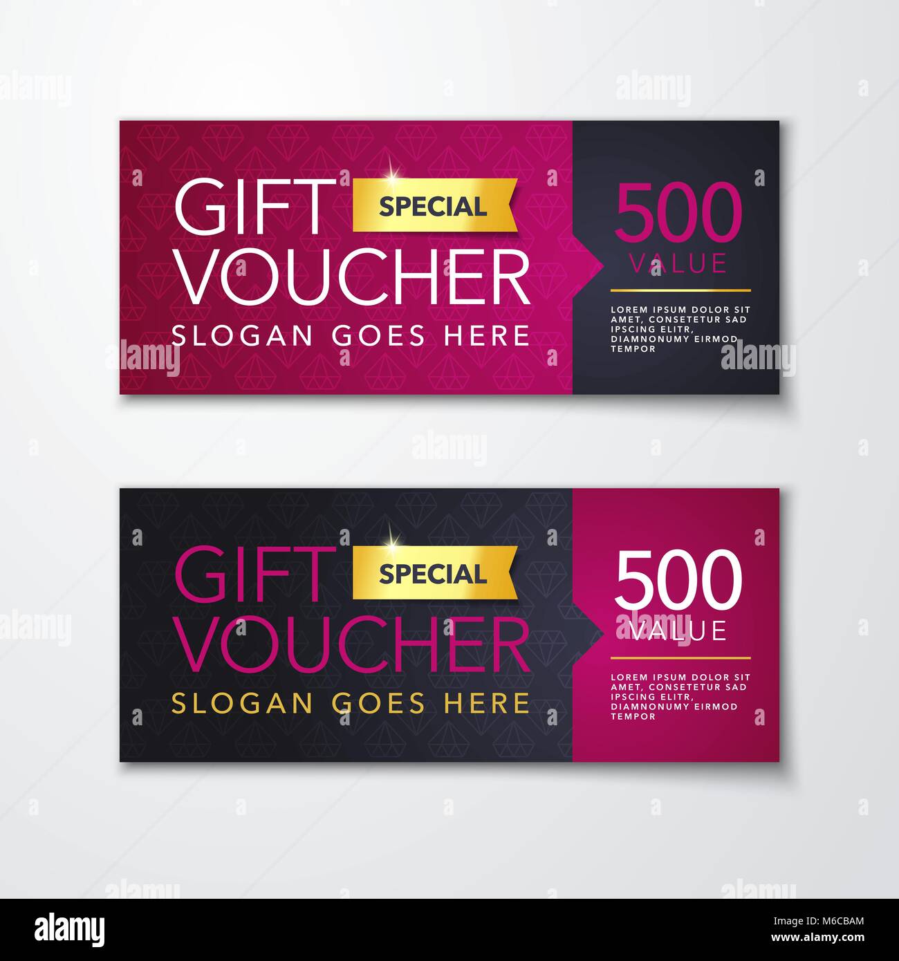 Gift voucher template hi-res stock photography and images - Alamy