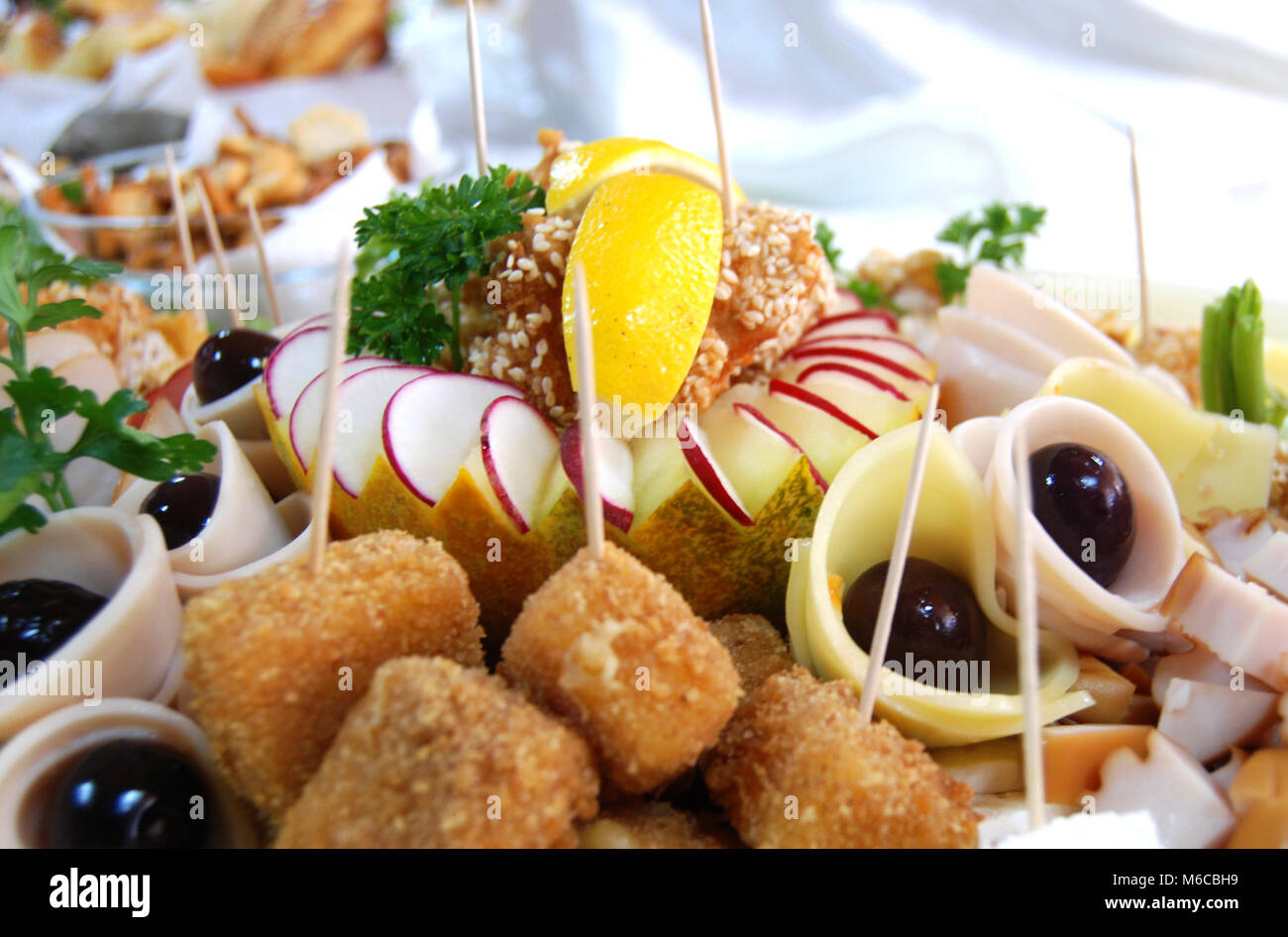 picture of a delicatessen, cold cuts, buffet Stock Photo - Alamy