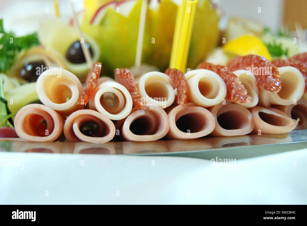 picture of a delicatessen, cold cuts, buffet Stock Photo - Alamy