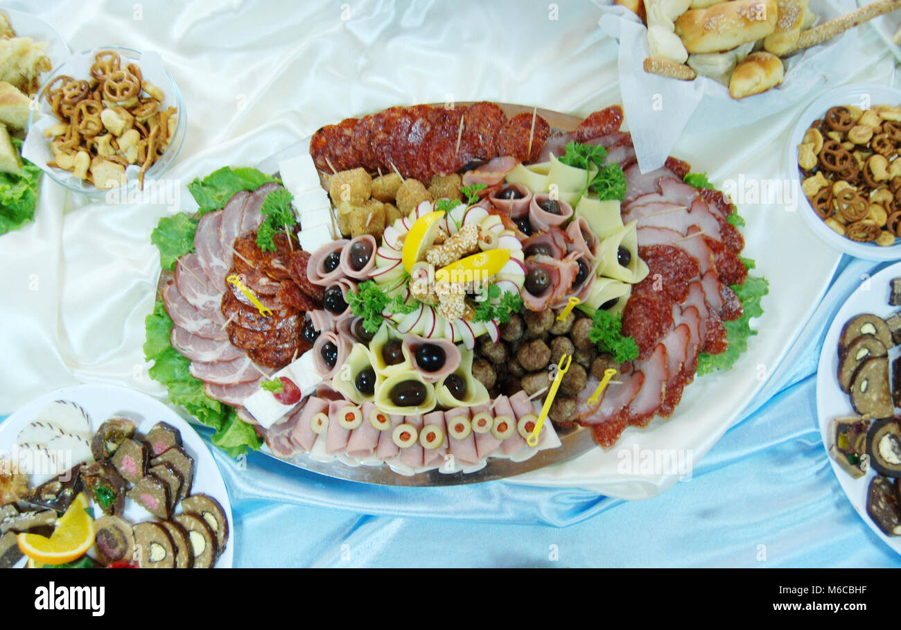 picture of a delicatessen, cold cuts, buffet Stock Photo - Alamy
