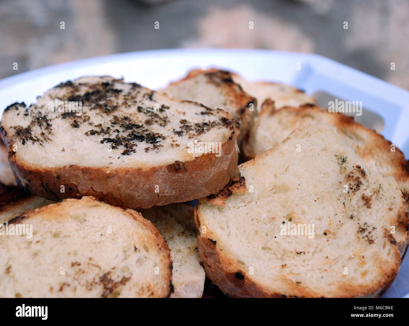 Picture of a Grilled bread Stock Photo - Alamy
