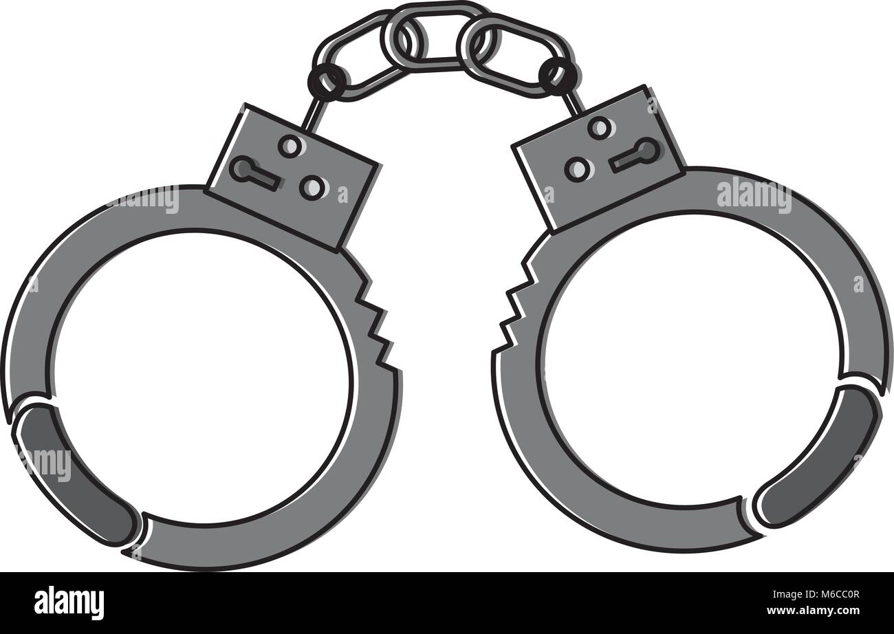 handcuffs police icon image vector illustration design Stock Vector ...