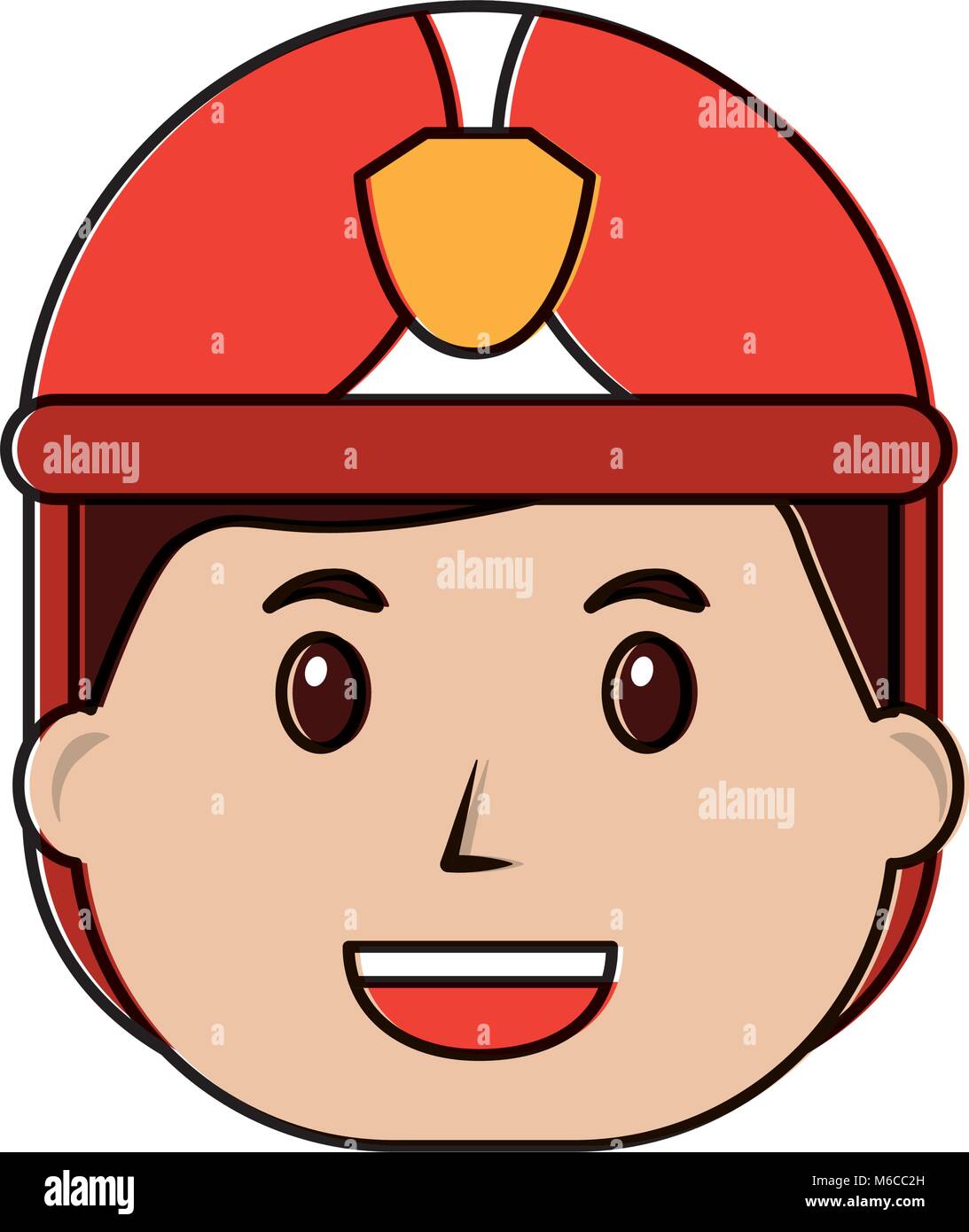 Fire department firefighter helmet flashlight Stock Vector Images - Alamy