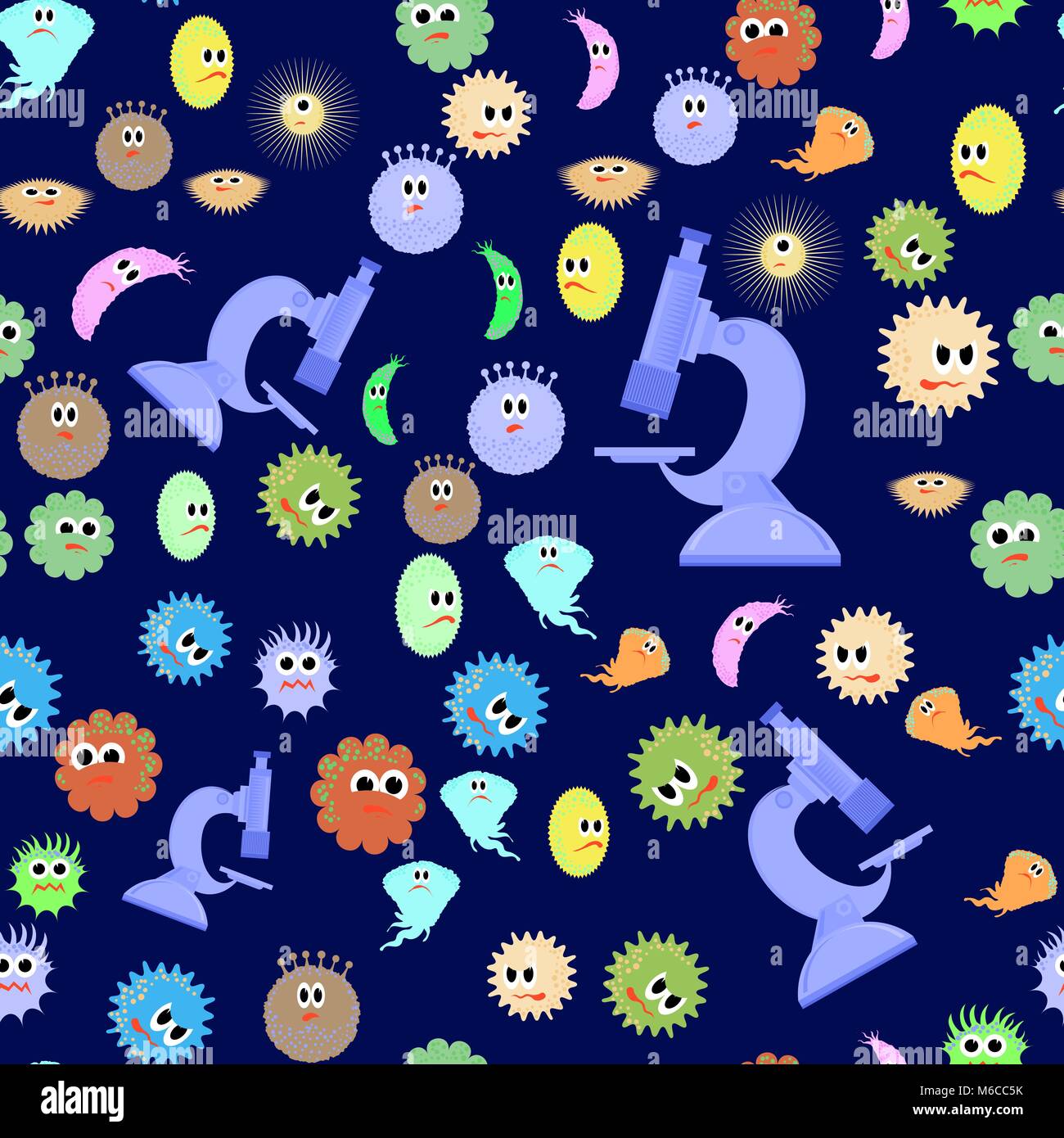 Microbes pattern hi-res stock photography and images - Alamy