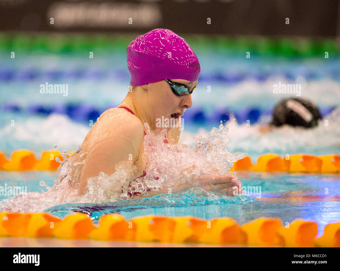 Siobhan O'Connor swimming in the Women's 100m Breastroke final during ...