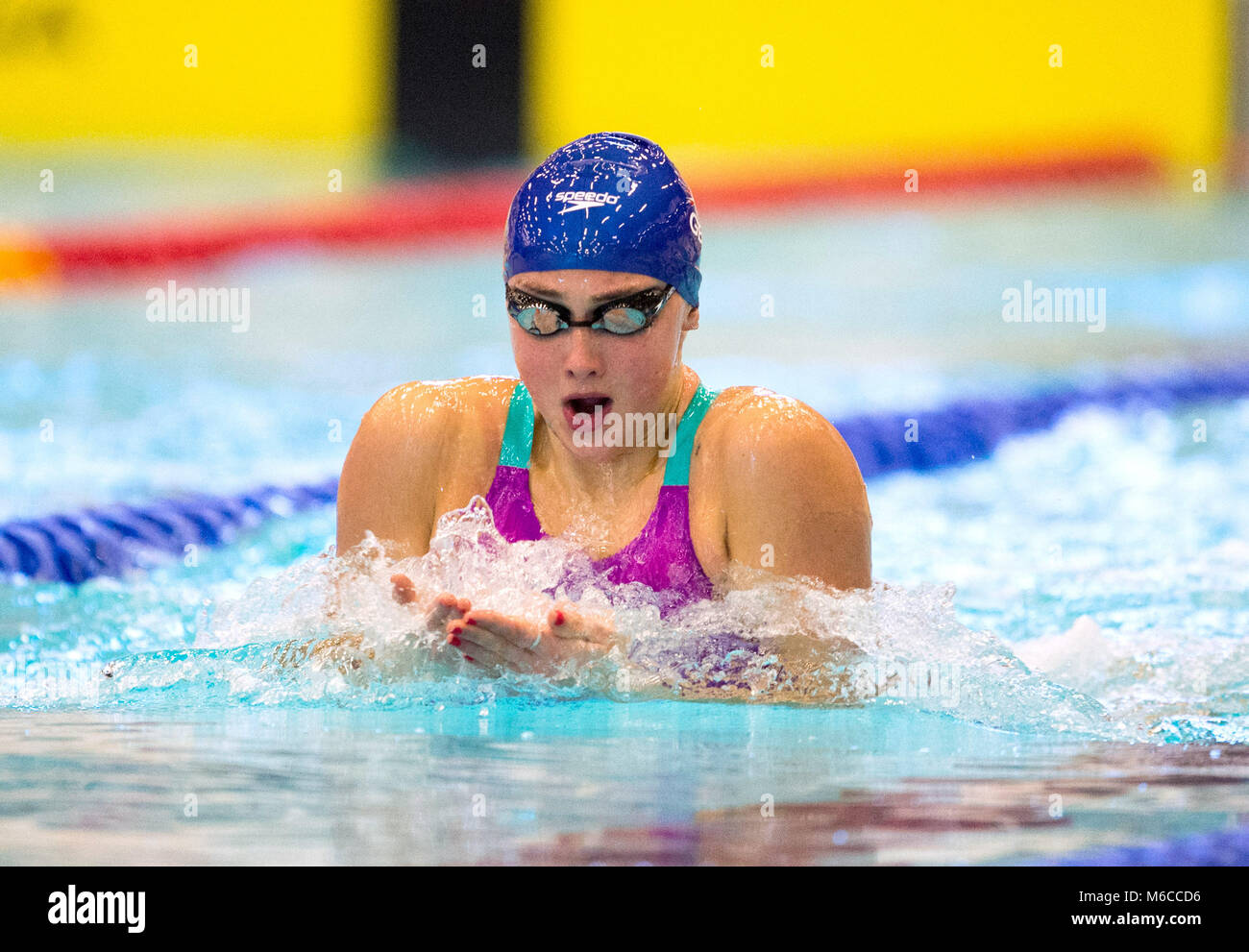 Chloe Tutton Swimming in the Women's 100m Breastroke final during day ...