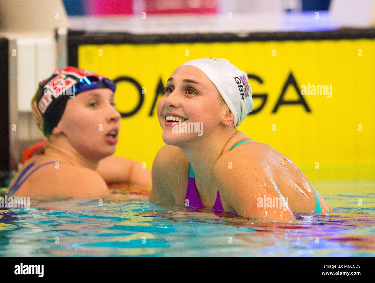 Chloe Tutton celebrates after coming second in the Women's 100m ...