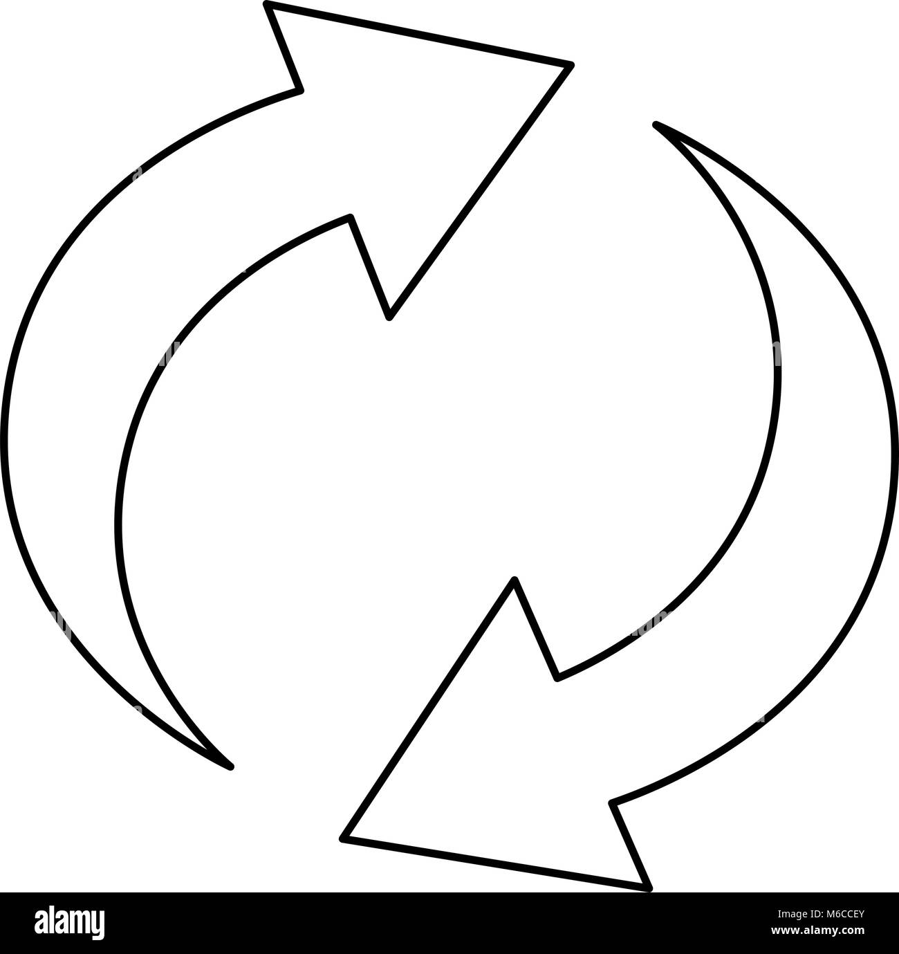 Circular arrows change reset Stock Vector Images - Alamy