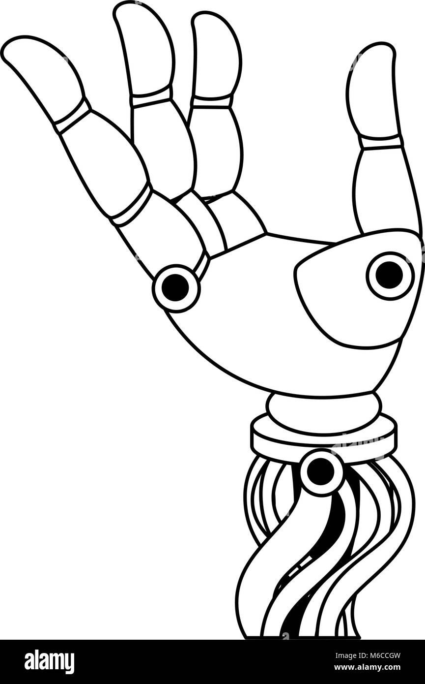 robot hand humanoid icon Stock Vector Image & Art - Alamy