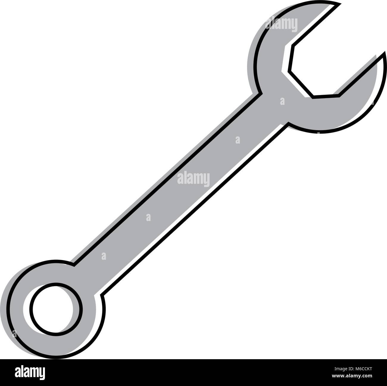 wrench key isolated icon Stock Vector Image & Art - Alamy