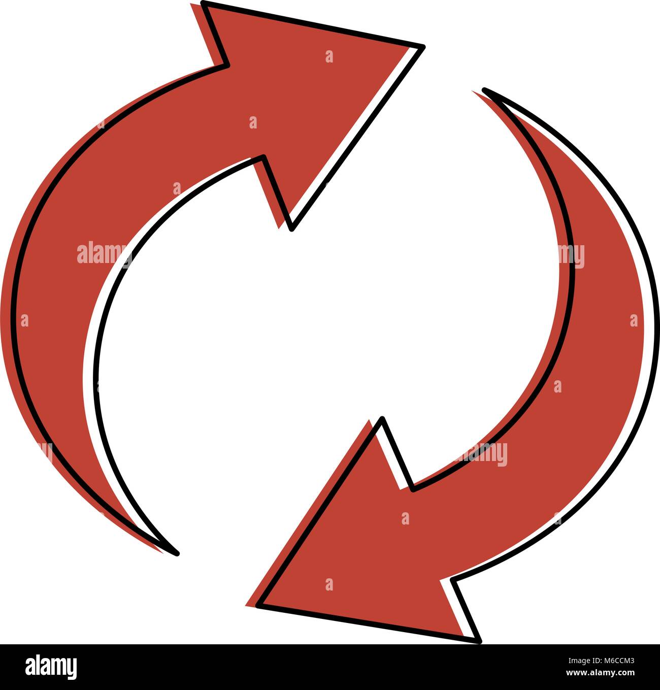 arrows reload around icon Stock Vector Image & Art - Alamy