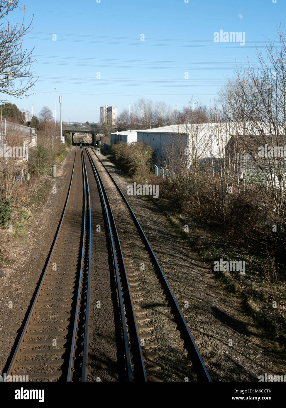 Train station, Totton, New Forest, Hampshire, England, UK Stock Photo ...