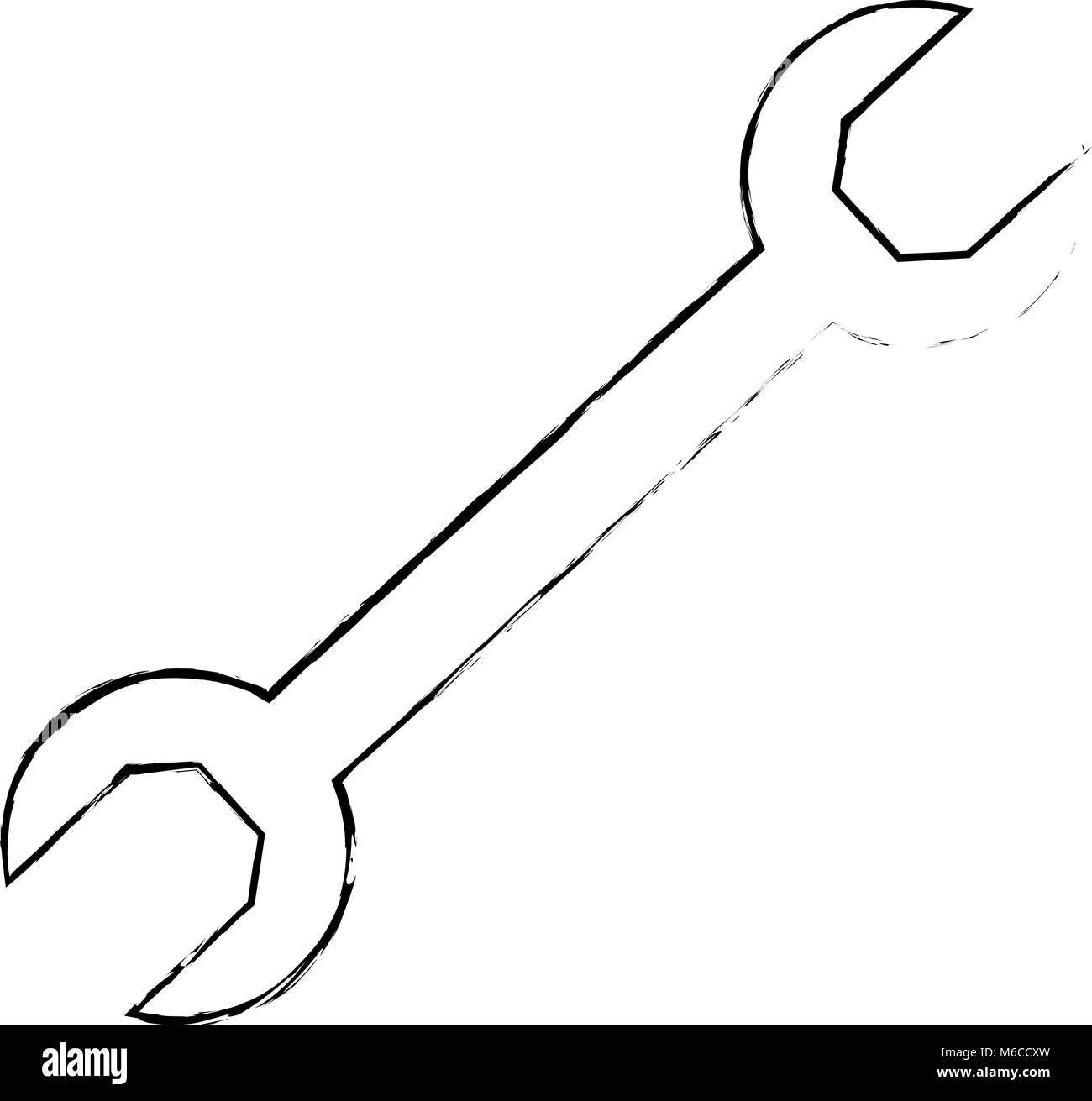 wrench key isolated icon Stock Vector Image & Art - Alamy