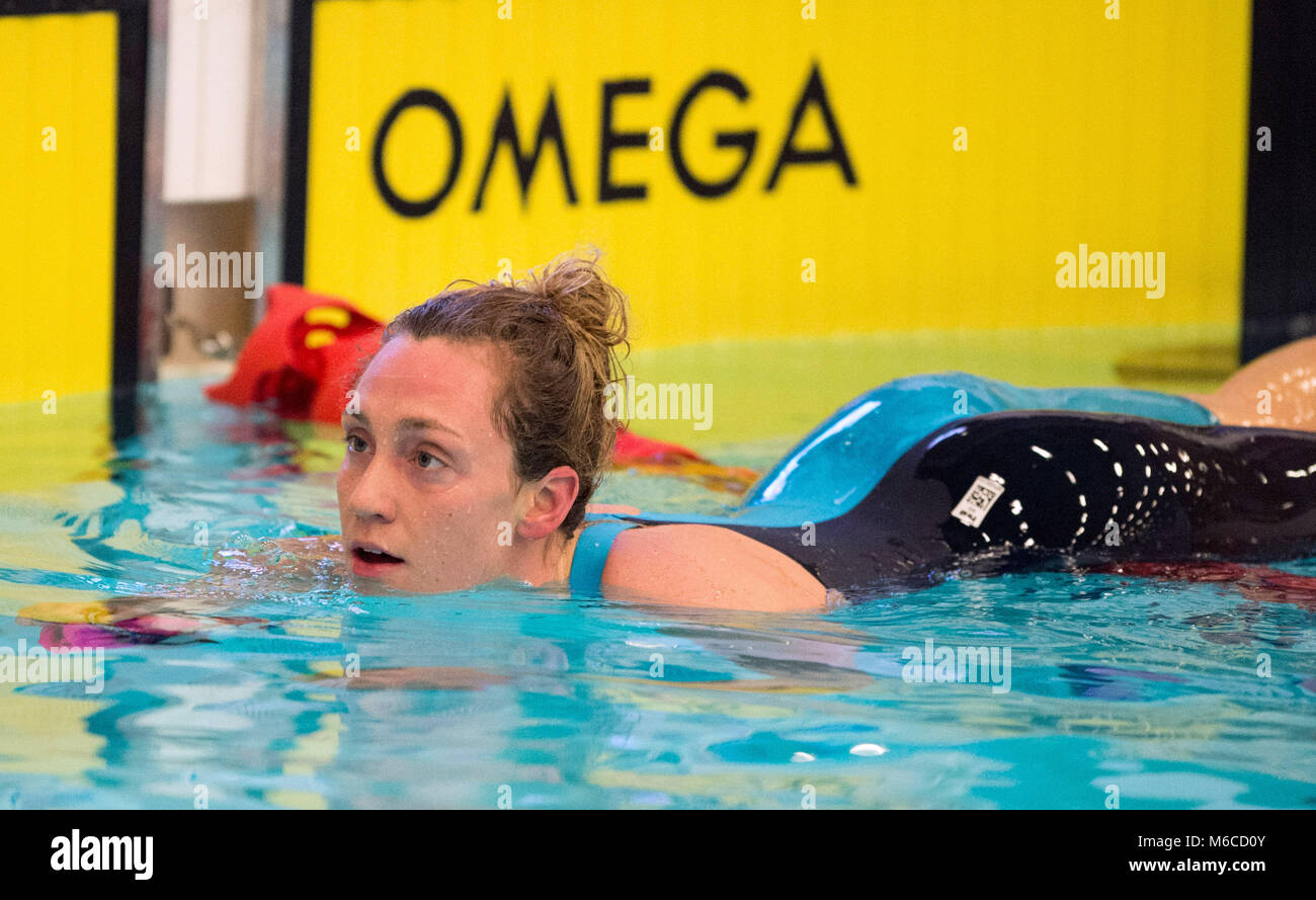 Elizabeth Simmonds after winning the Women's 200m Backstroke final ...