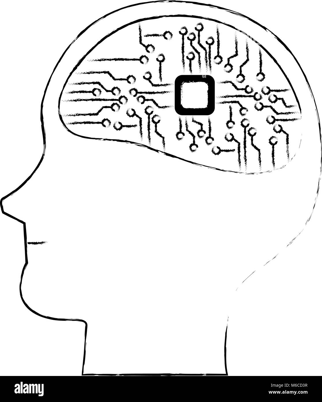 Tech profile Black and White Stock Photos & Images - Alamy