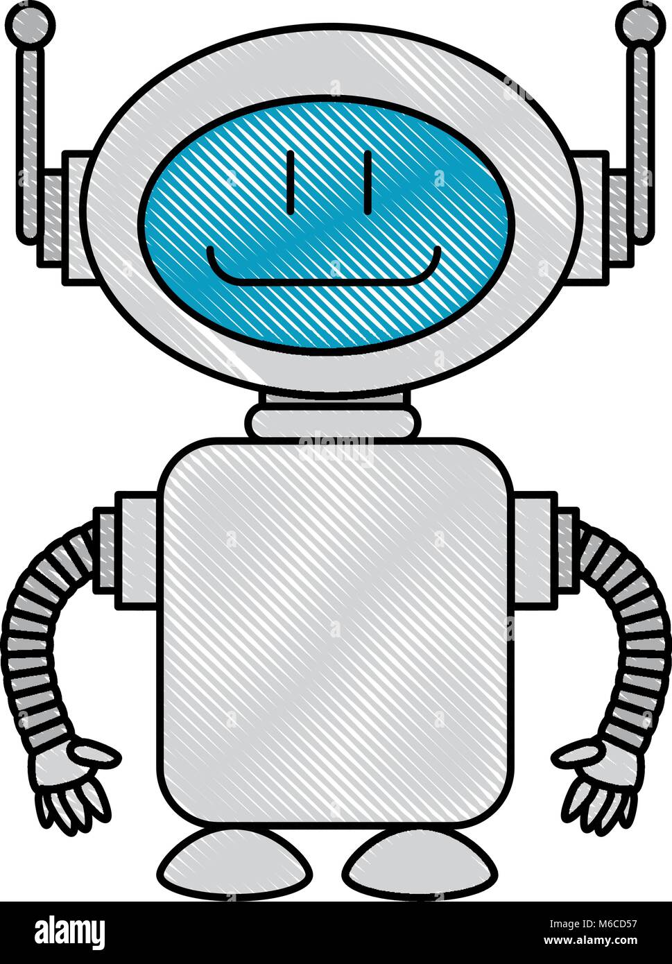 technological robot character icon Stock Vector Image & Art - Alamy