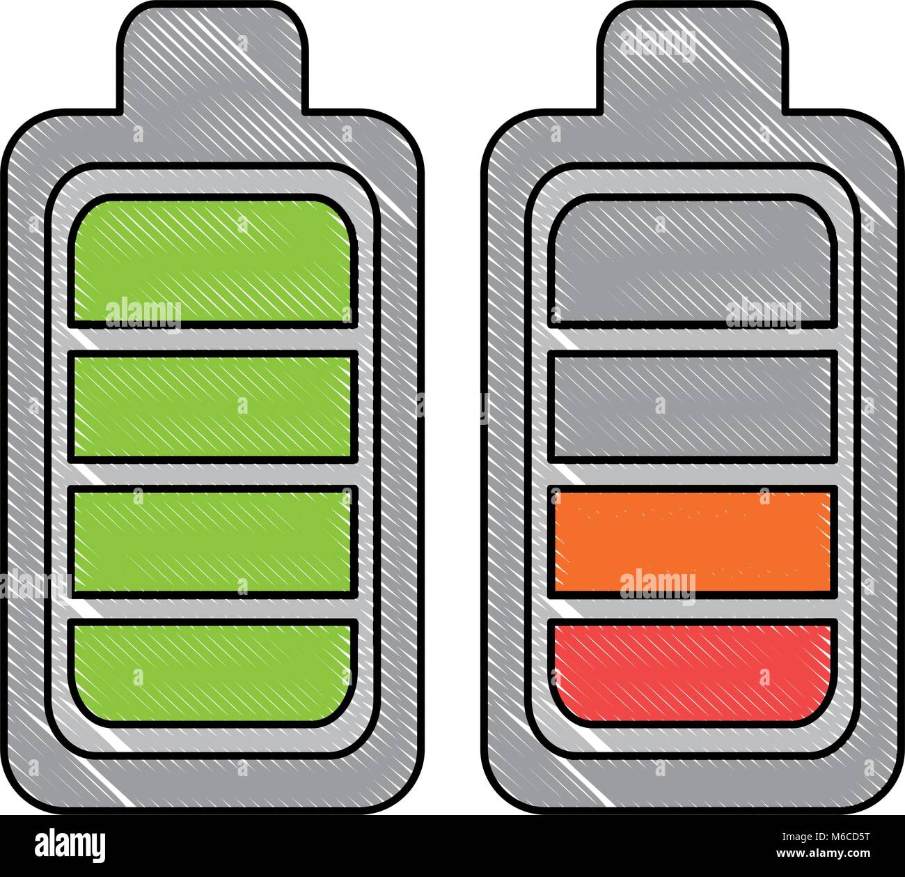 battery levels power icon Stock Vector Image & Art - Alamy