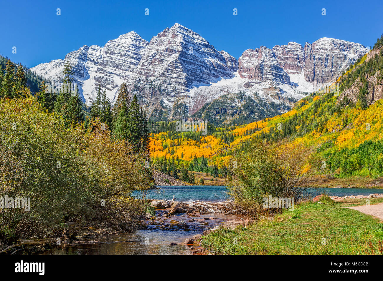 Maroon Bells Aspen Colorado Fall Landscape Stock Photo - Alamy