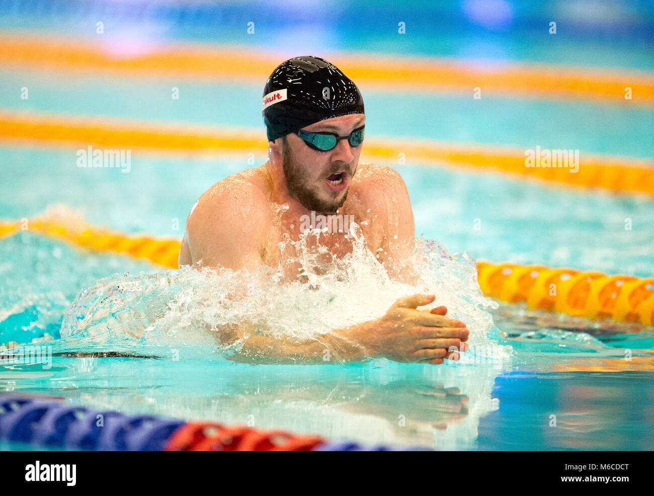 Ross Murdoch swimming in Men's 200m Breaststroke final during day two ...