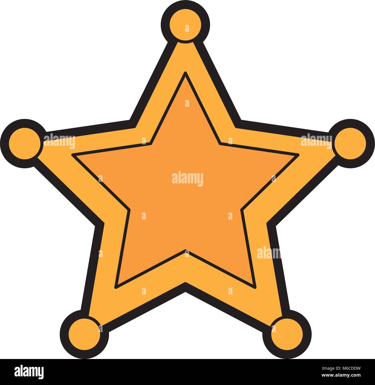 police sheriff star icon image vector illustration design Stock Vector ...