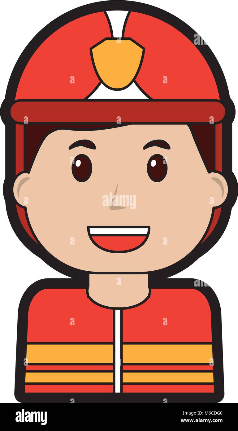 firefighter happy icon image vector illustration design Stock Vector ...