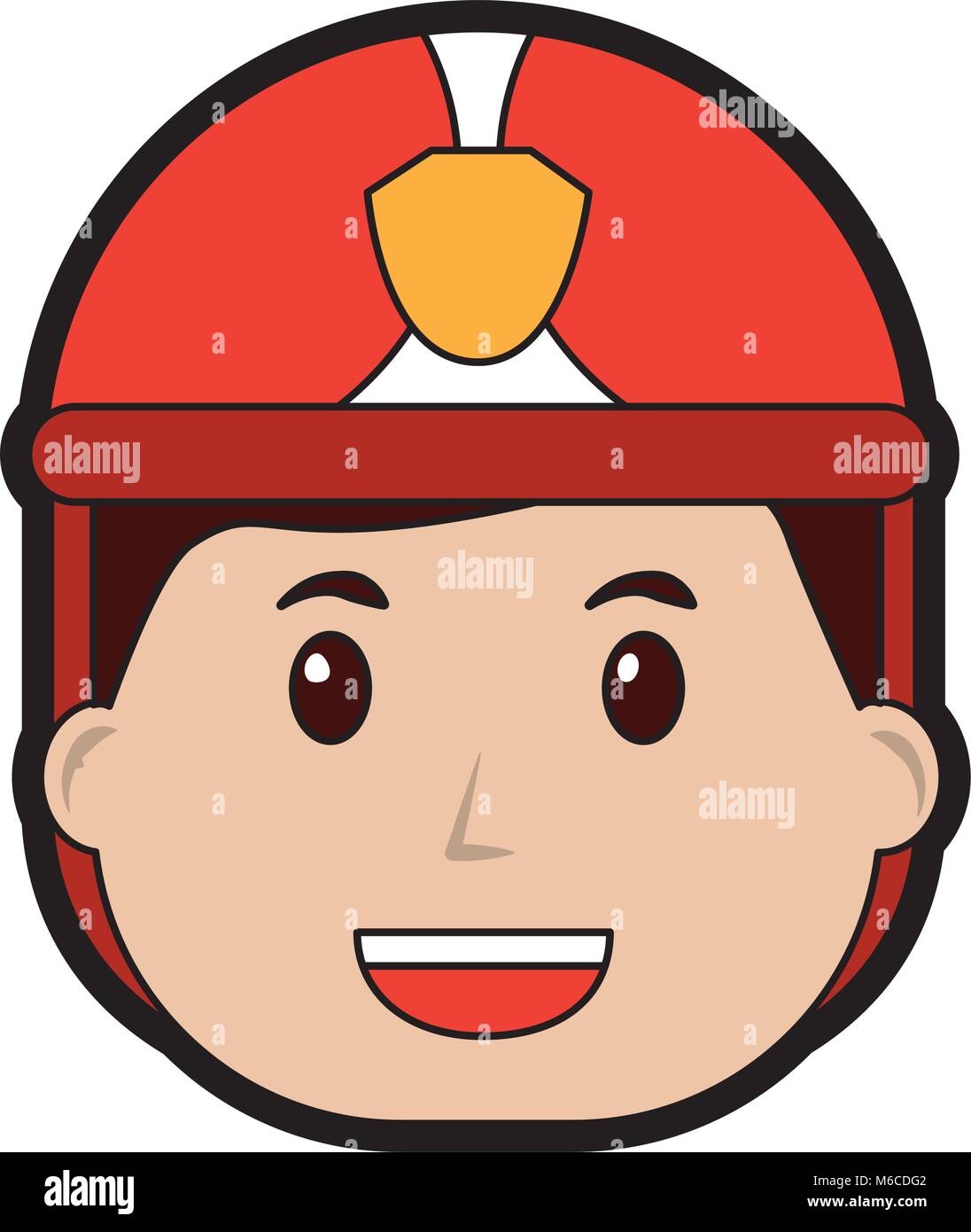 firefighter happy icon image vector illustration design Stock Vector ...