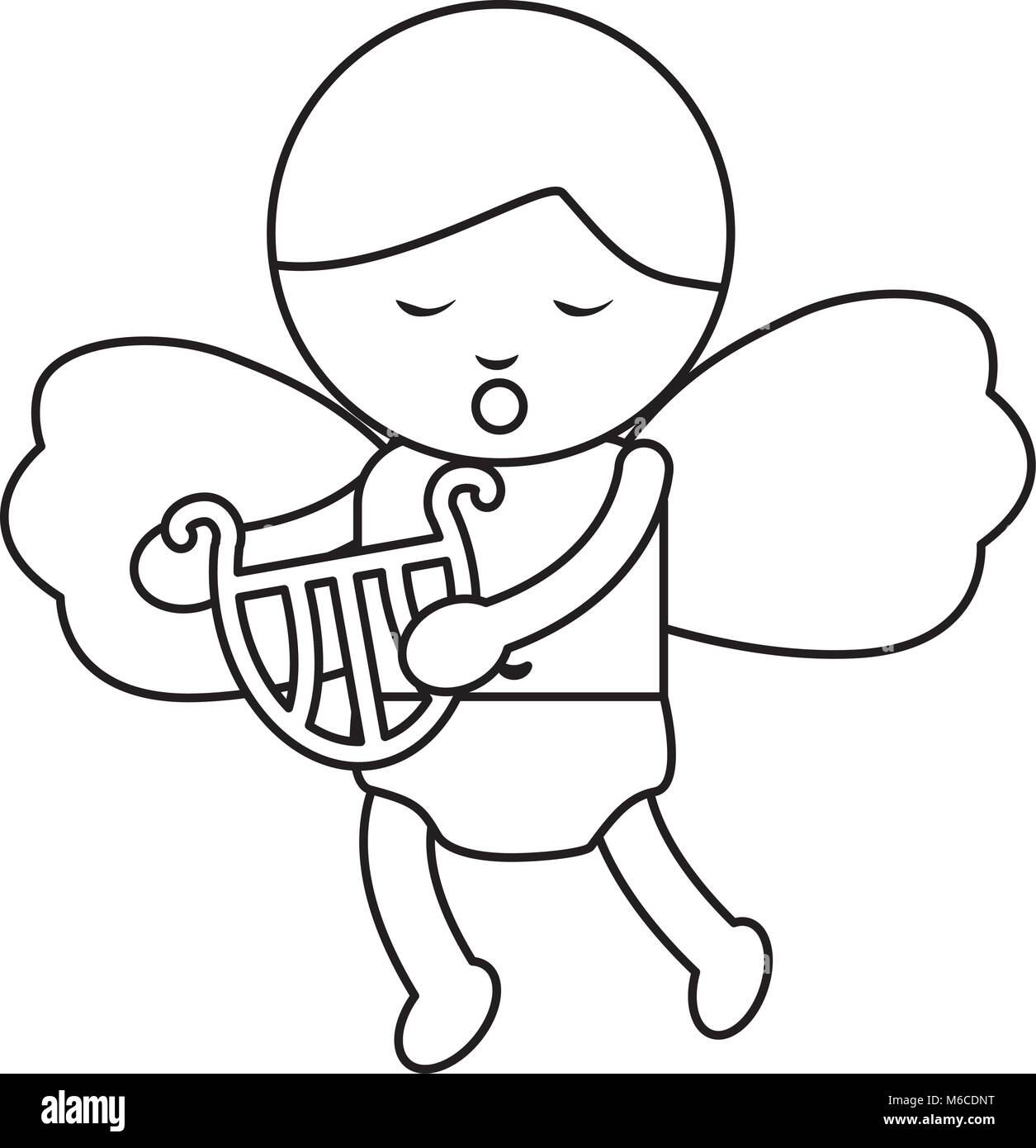 baby angel icon image Stock Vector Image & Art - Alamy