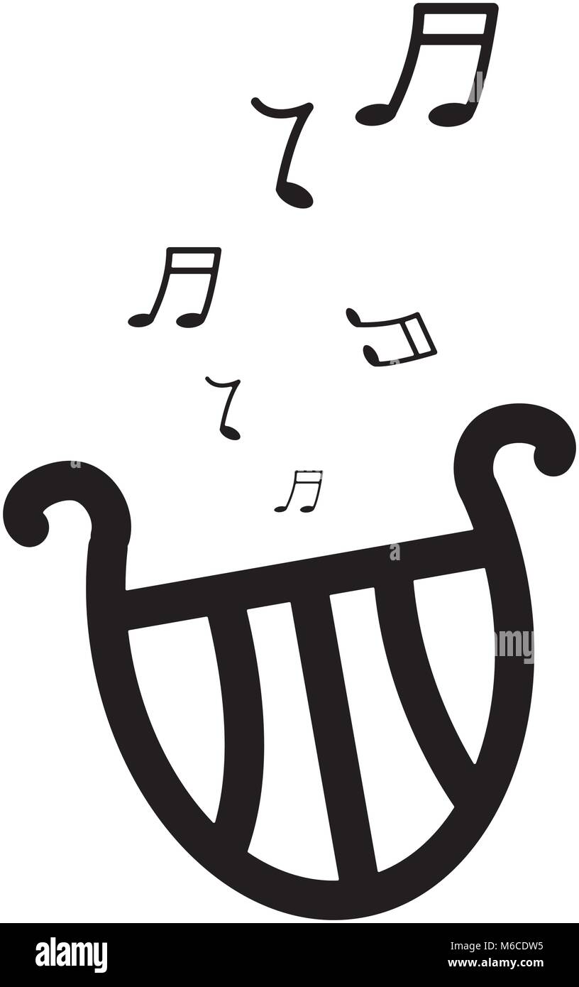 lyre harp musical instrument icon image Stock Vector Image & Art - Alamy