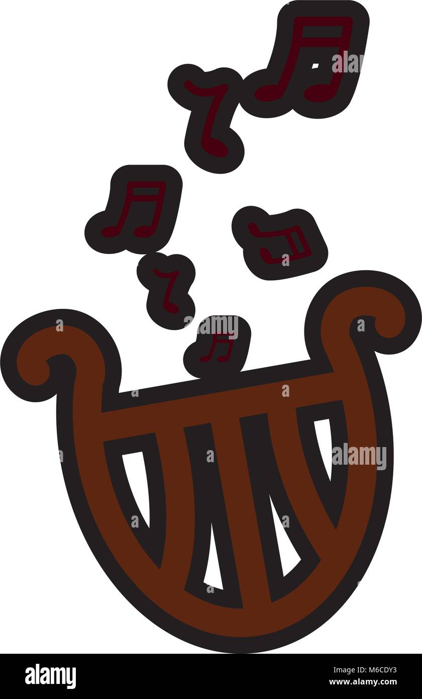 lyre harp musical instrument icon image Stock Vector Image & Art - Alamy