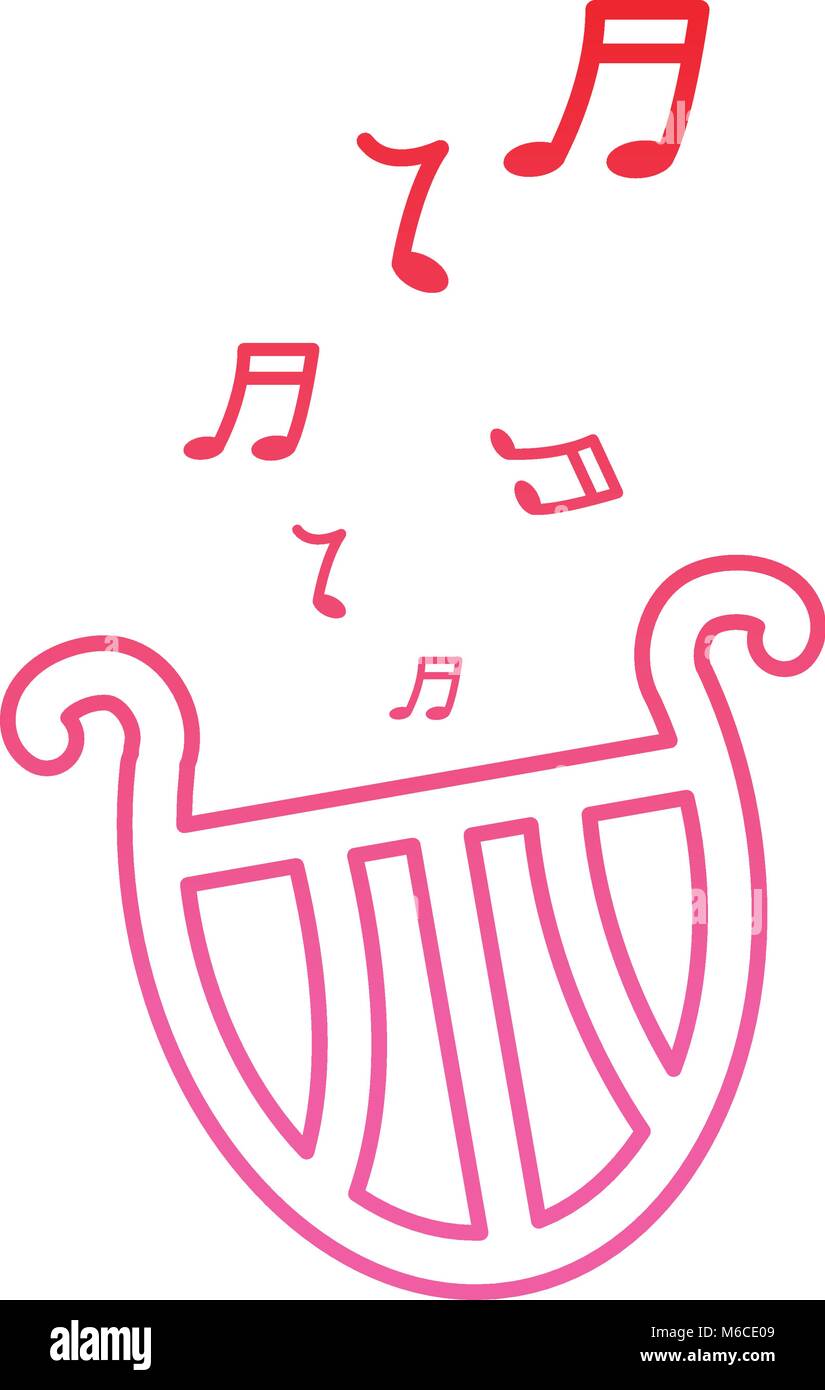 lyre harp musical instrument icon image Stock Vector Image & Art - Alamy