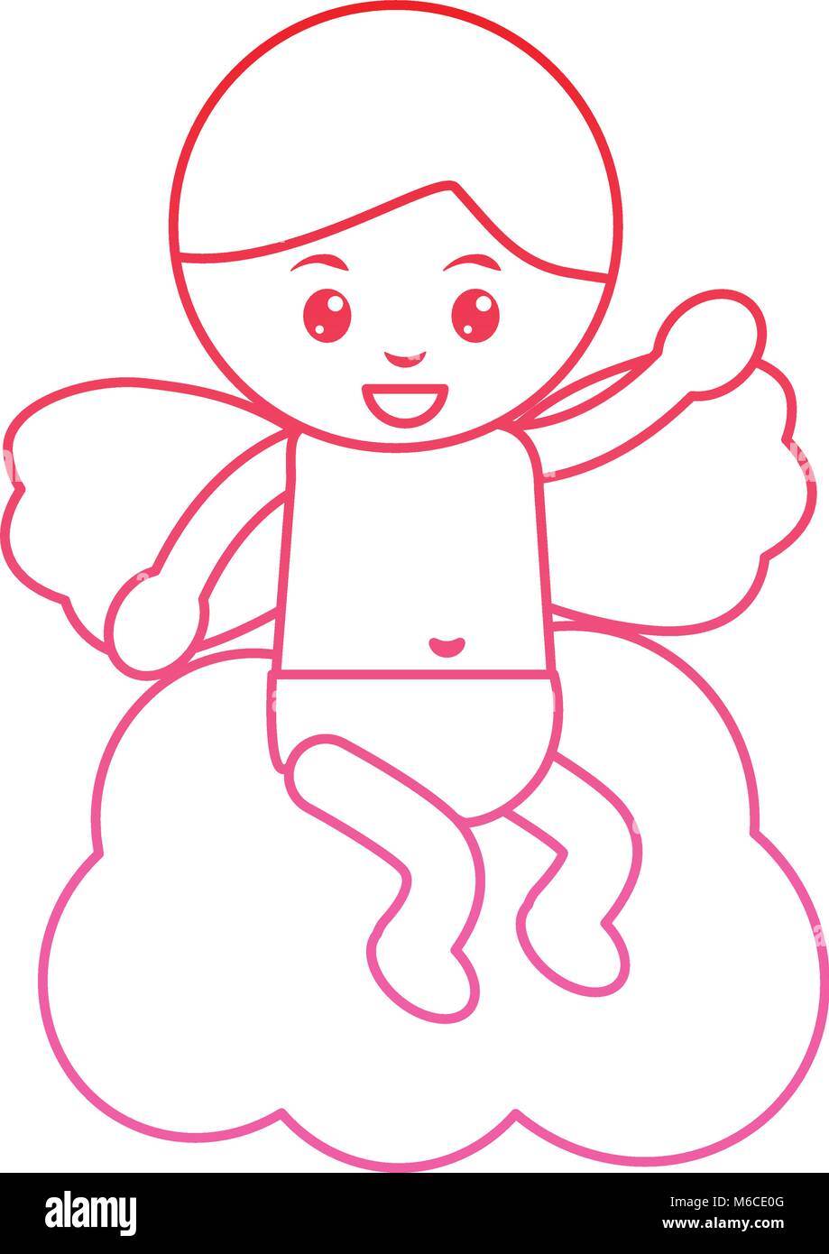 baby angel icon image Stock Vector Image & Art - Alamy