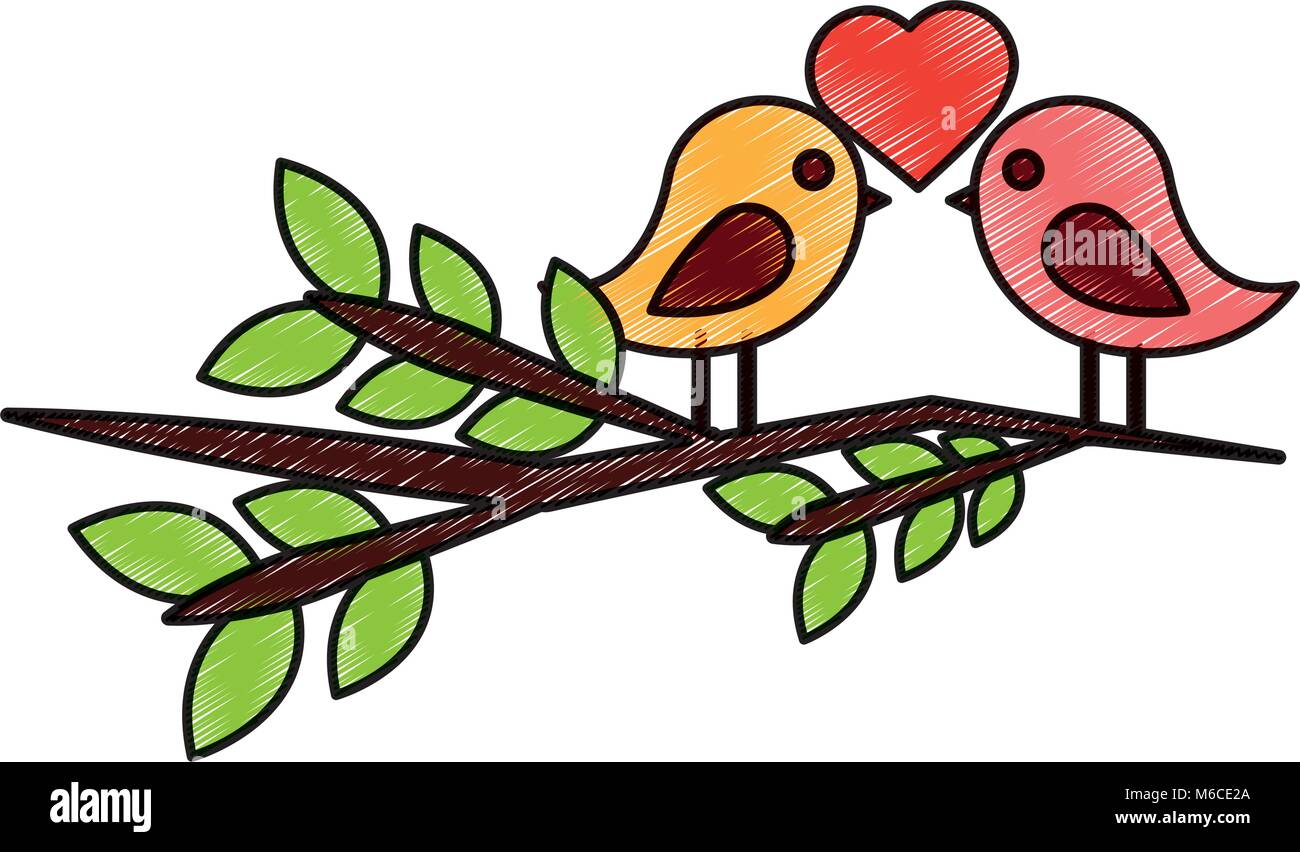 lovebirds heart icon image Stock Vector Image & Art - Alamy