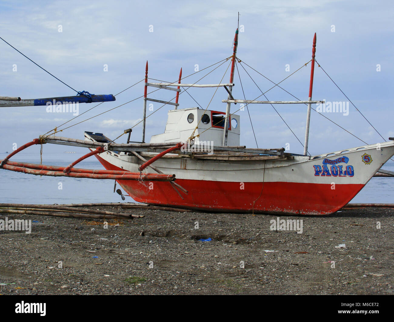 Bangkas, a traditional type of outrigger boats used by Filipino ...