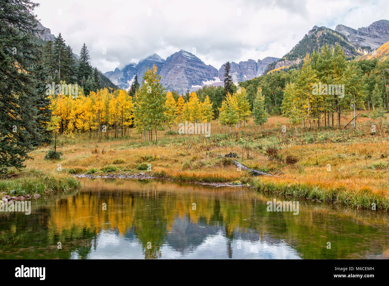 Maroon Bells Aspen Colorado Fall Landscape Stock Photo - Alamy