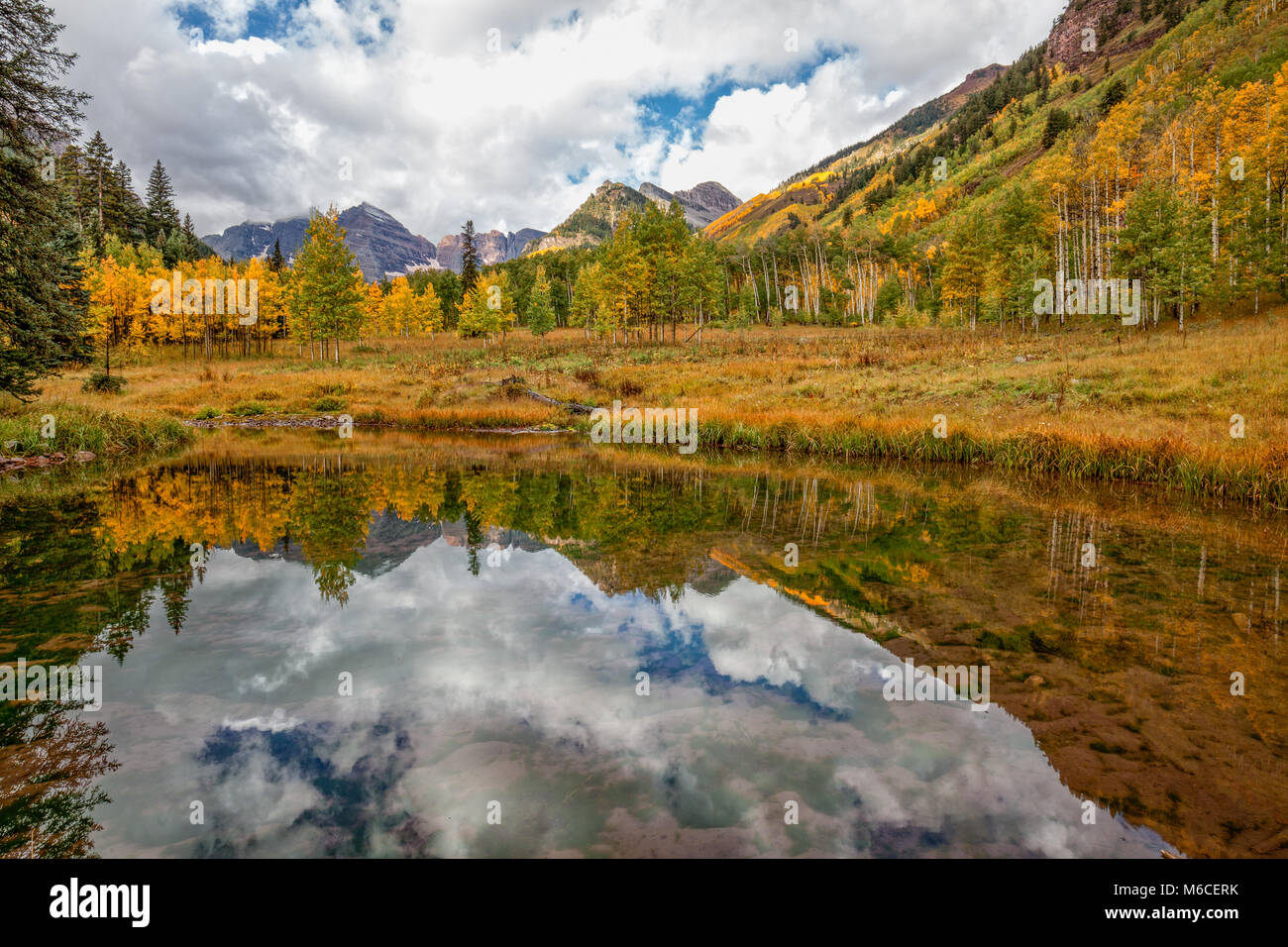 Maroon Bells Aspen Colorado Fall Landscape Stock Photo - Alamy