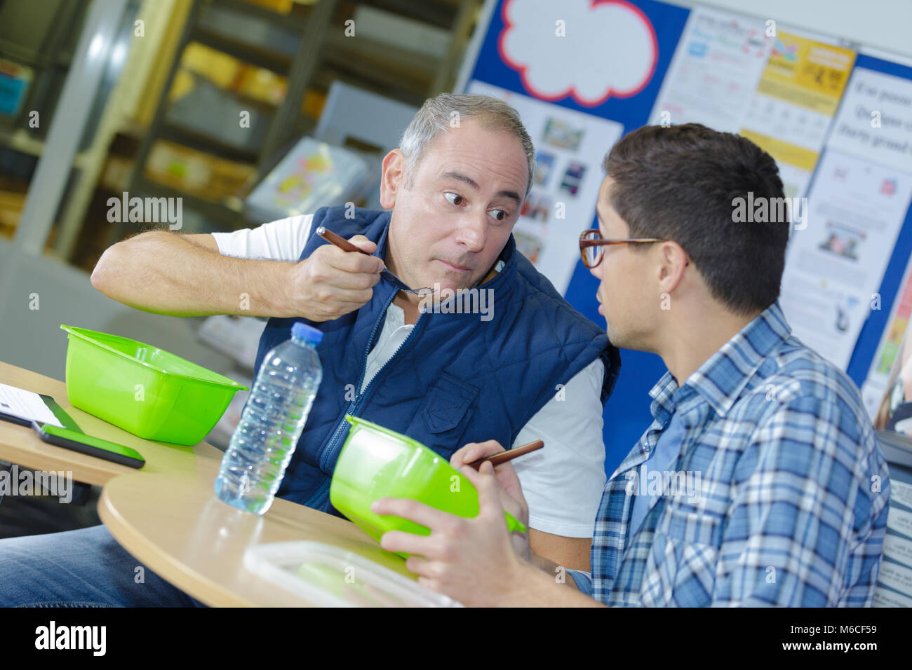 Factory worker having lunch in hi-res stock photography and images - Alamy