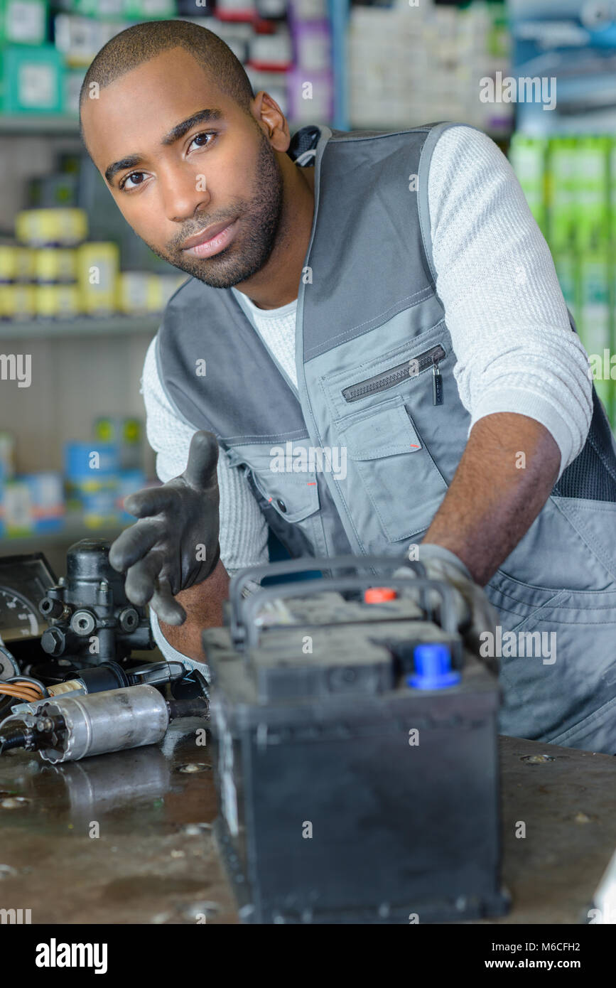 fixing the motor Stock Photo - Alamy