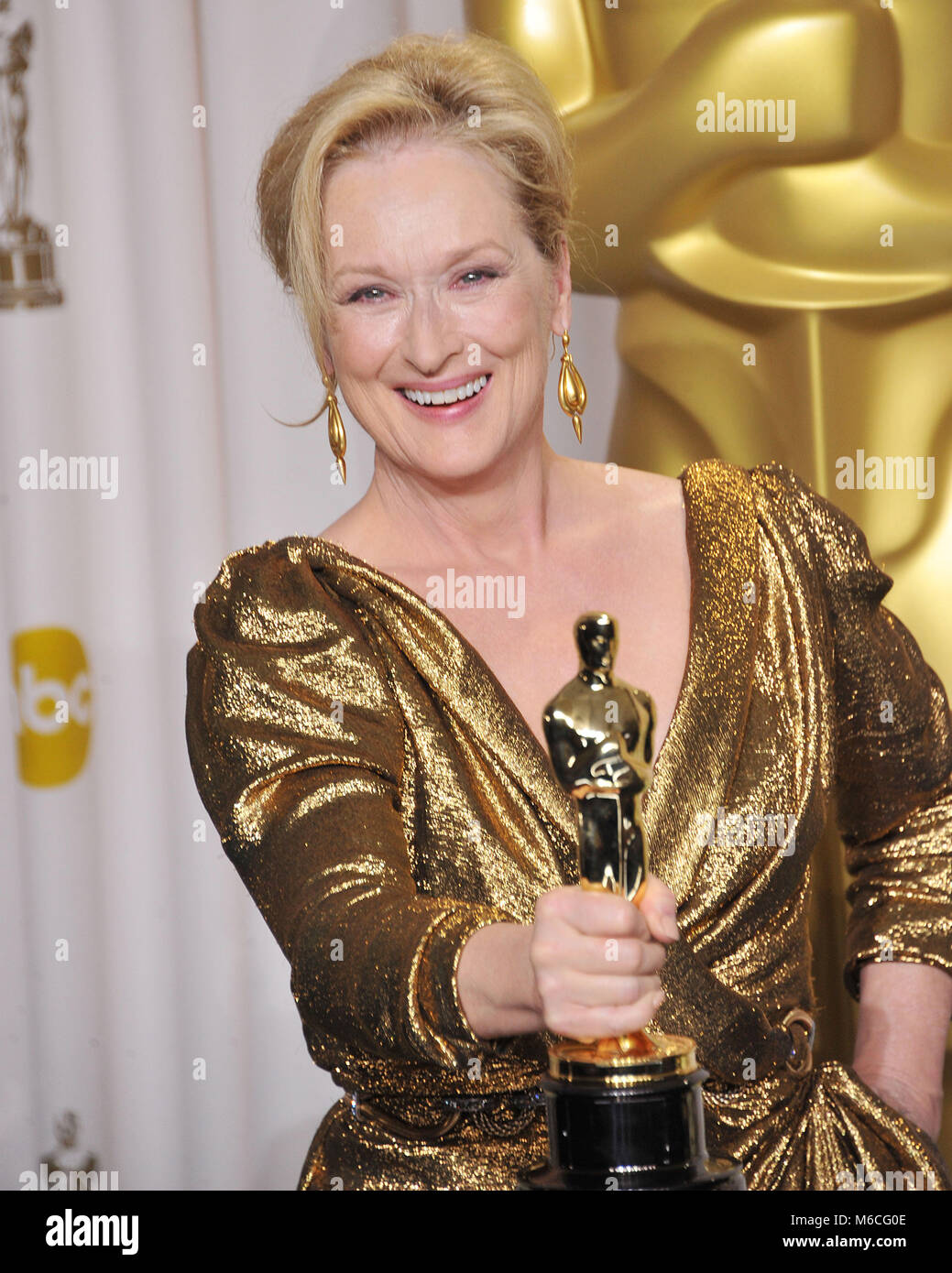 Meryl Streep 194 press room at the Oscar - 84th Academy Awards at the ...